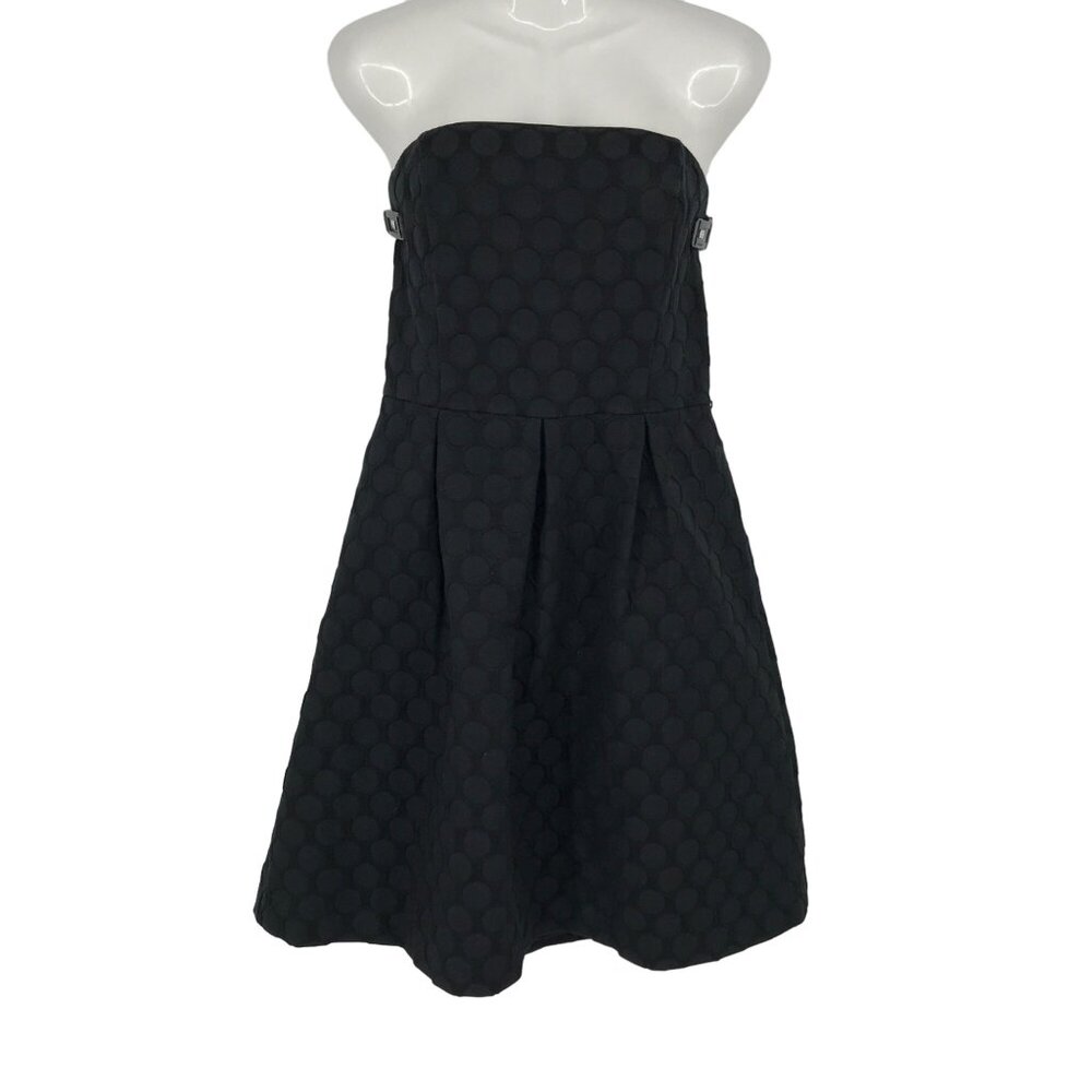Whbm Womens 10 Iconic Starlet Dress Dot Black Straple… - Gem